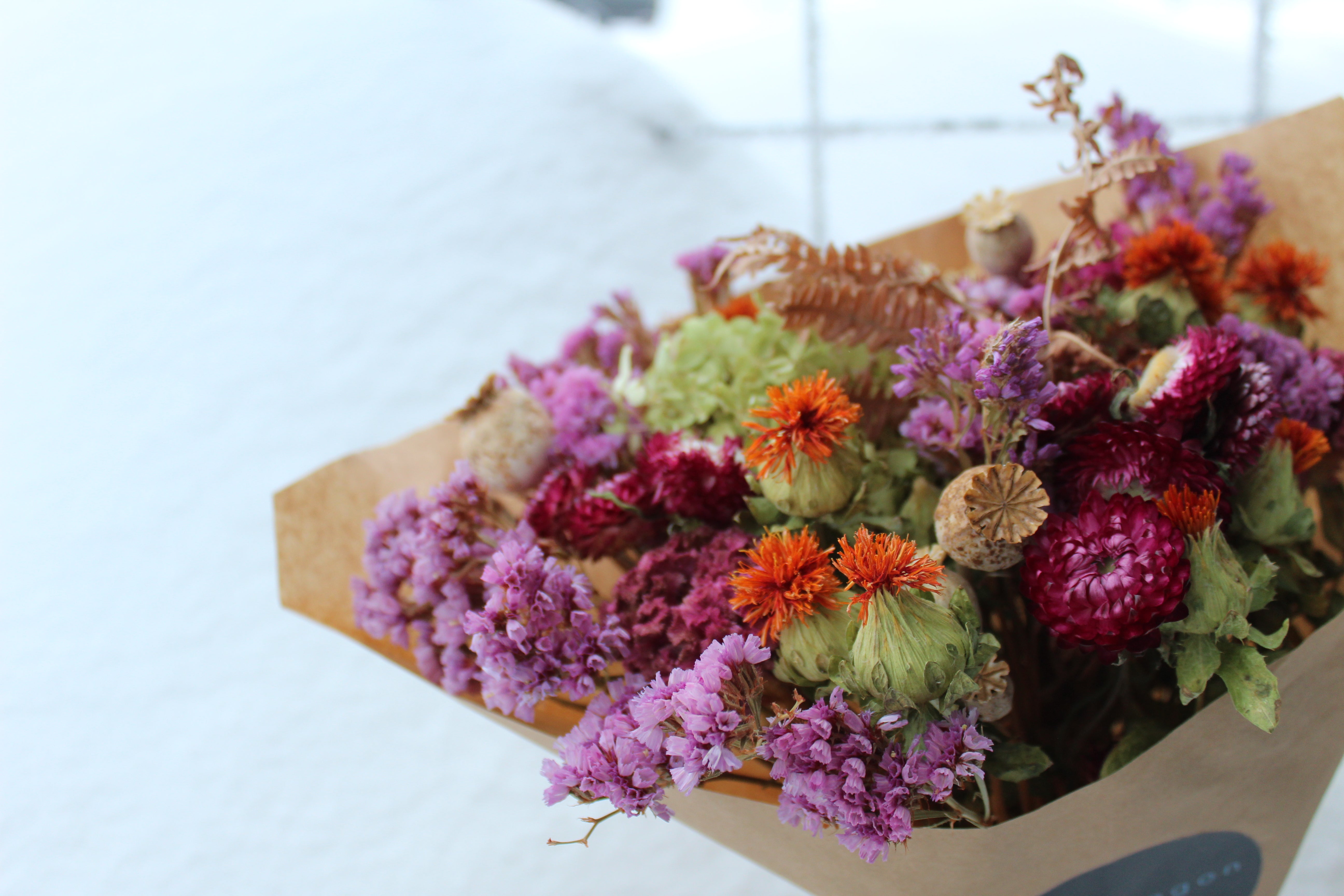 Dried Flower Bouquet – Snapdragon Flower Farm